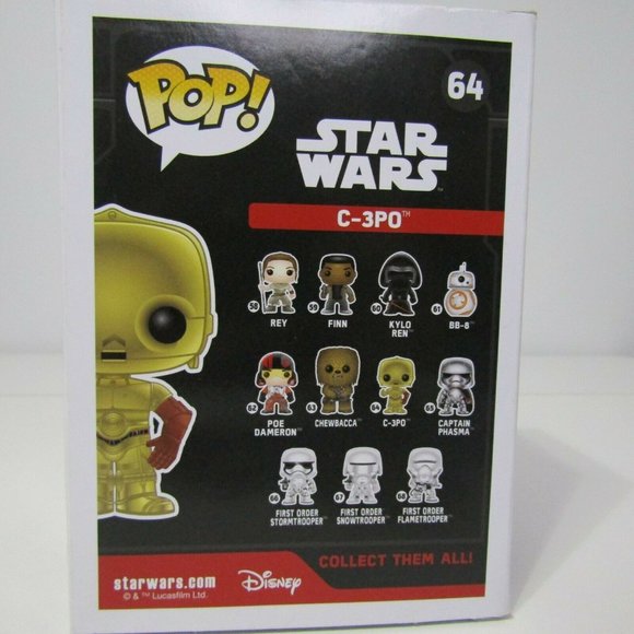 Funko | Other | Star Wars Funko Pop C3po Red Arm The Force Awakens No ...